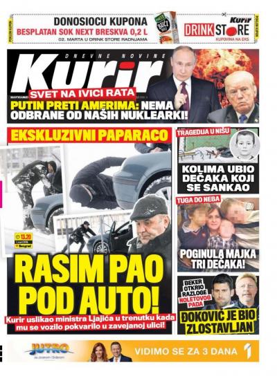 Kurir - Broj 1461 - 02. mart 2018. - Novinarnica - Sve novine na jednom ...