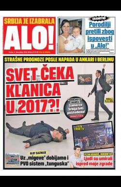 Alo - Broj 3172 - 21. dec 2016. - Novinarnica - Sve novine na jednom mestu!