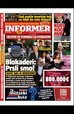 Informer - Broj 4030 - 15. jul 2025. - Novinarnica - Sve novine na ...