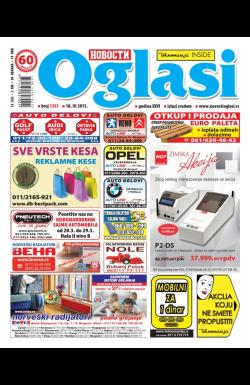 Novosti oglasi - Broj 1355 - 18. mar 2015. - Novinarnica - Sve novine ...
