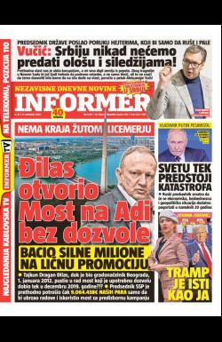 Informer - Broj 3827 - 9. nov 2024. - Novinarnica - Sve novine na ...
