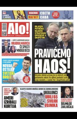 Alo - Broj 5701 - 25. jan 2024. - Novinarnica - Sve novine na jednom mestu!