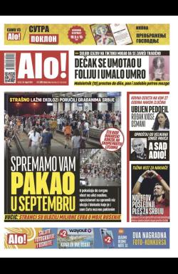Alo - Broj 5902 - 18. avg 2024. - Novinarnica - Sve novine na jednom mestu!