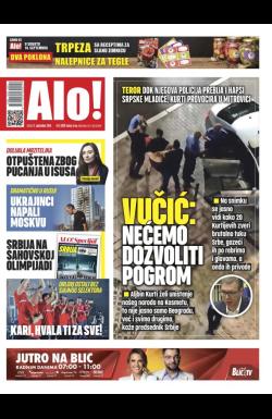 Alo - Broj 5926 - 11. sep 2024. - Novinarnica - Sve novine na jednom mestu!